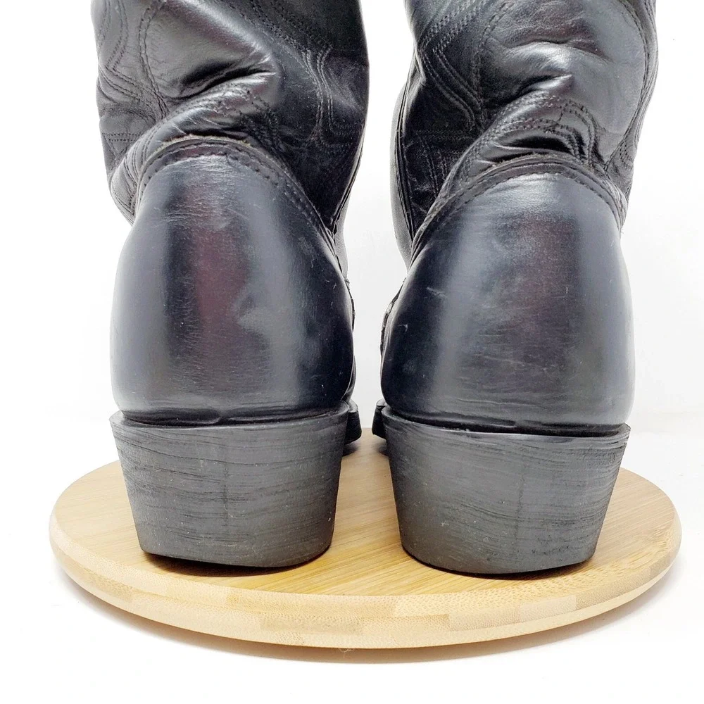 Durango | Shoes | Durango Boots 9 D Black Leather Cowboy Western Pull ...